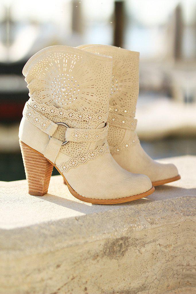 Adelaide Cream Booties | Not Rated Booties | Ladies Boots – Saved by ...