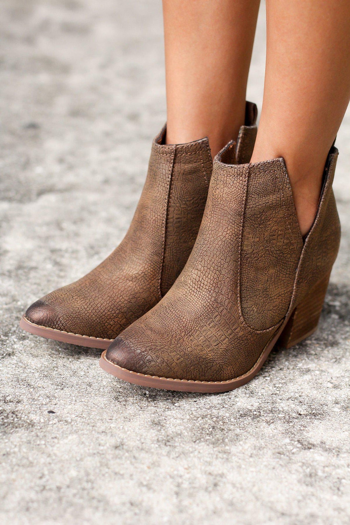 Shea Tan Booties | Online Boutiques – Saved by the Dress