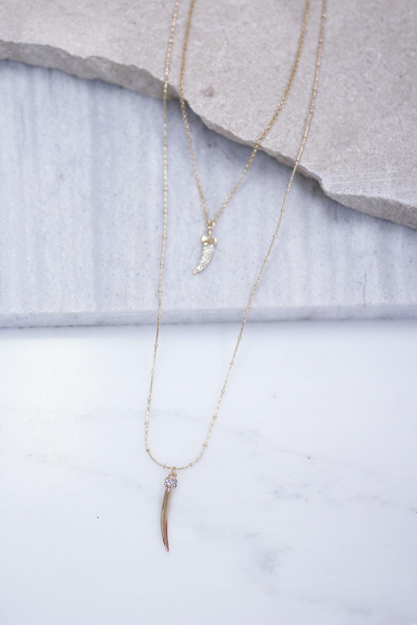 Layered Saber Tooth Necklace | Online Boutique | Accessories – Saved by ...