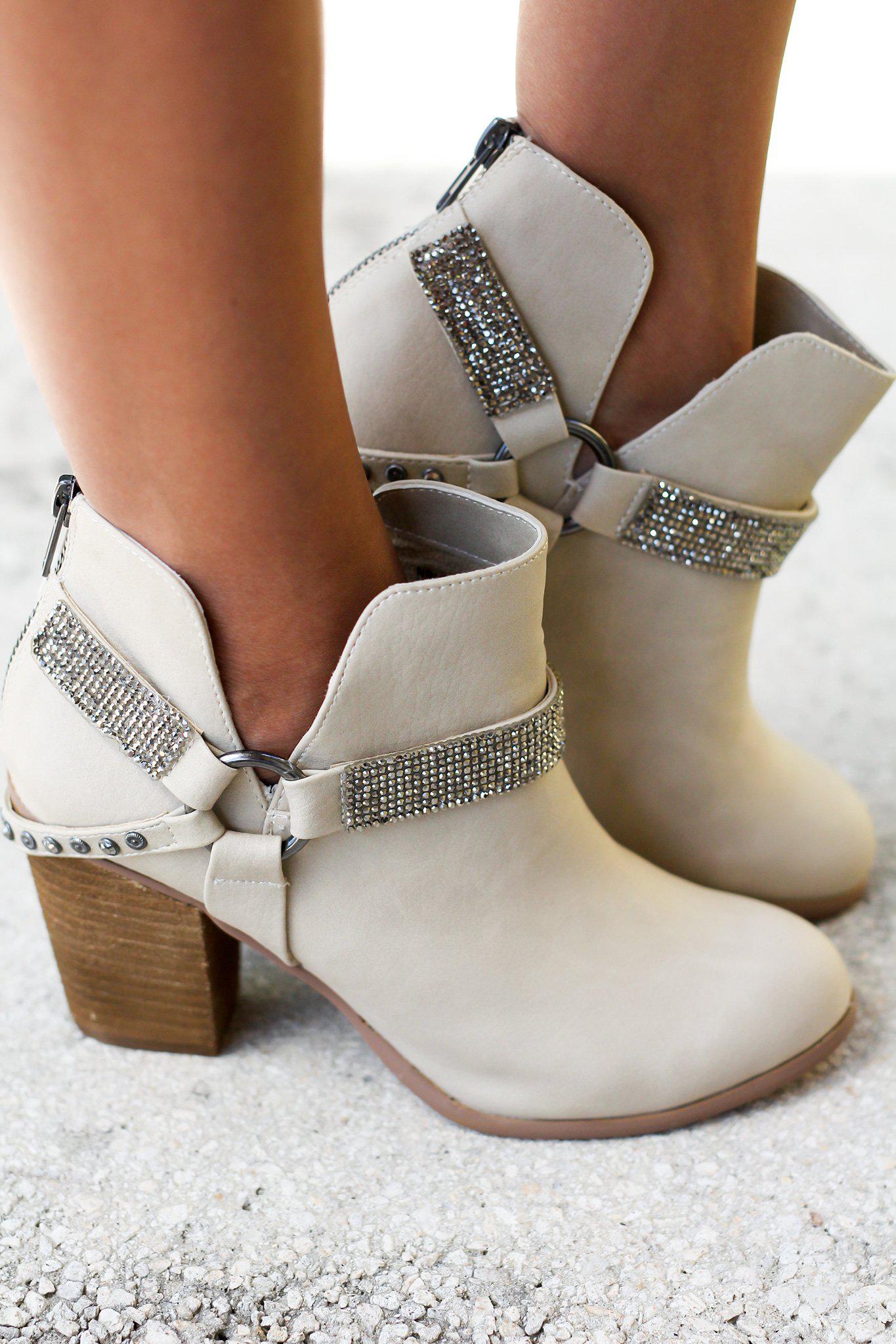 Norman Cream Booties | Online Boutiques – Saved by the Dress