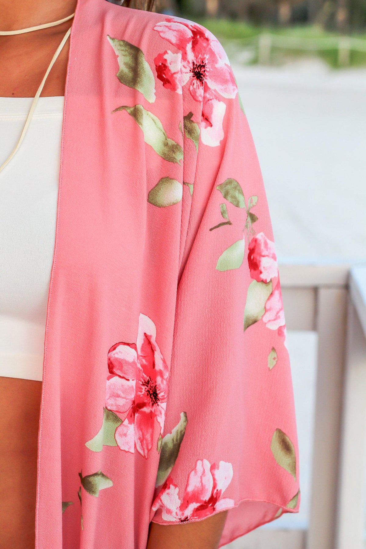 Pink Floral Kimono | Kimonos – Saved by the Dress