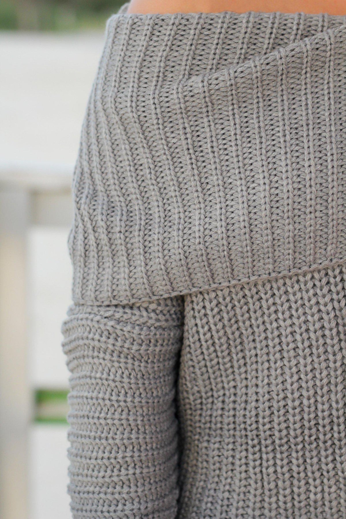 Heather Gray Knit Cowl Neck Sweater | Sweaters – Saved by the Dress