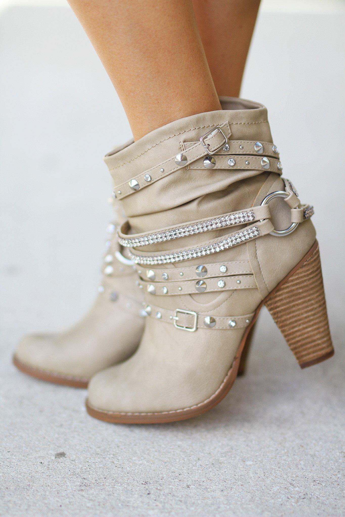 Swazy Cream Booties | Not Rated Booties | Ladies Boots – Saved by the Dress