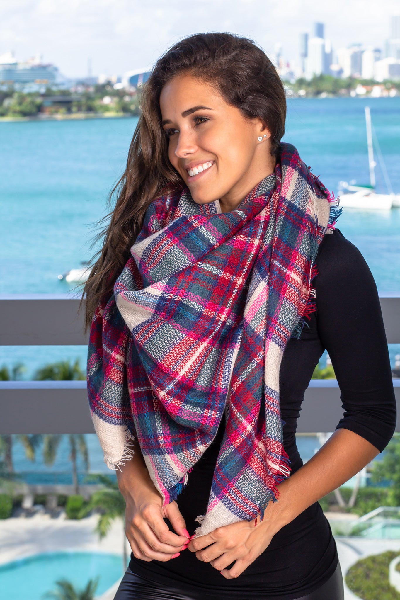 Multi Colored Plaid Scarf | Cute Scarves – Saved by the Dress