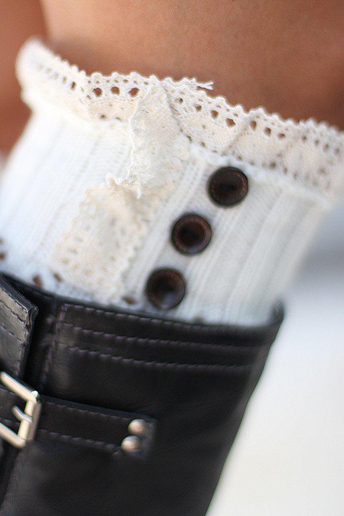 Ivory Boot Cuffs – Saved by the Dress
