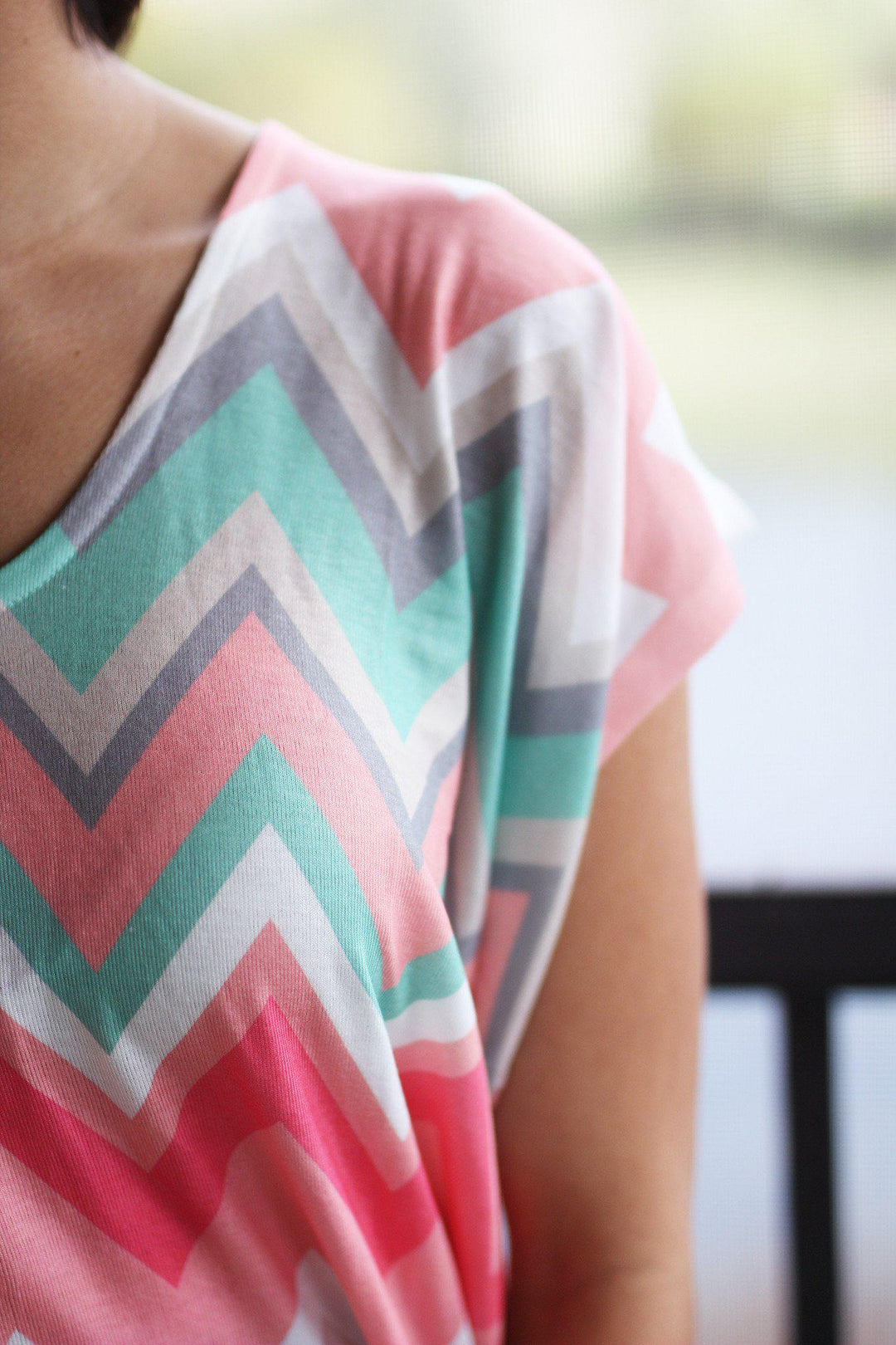 mint chevron clothes