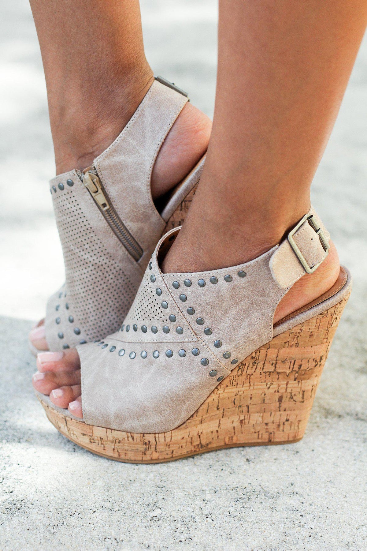 Sinni Cream Wedges | Cute Wedges | Online Boutiques – Saved by the Dress