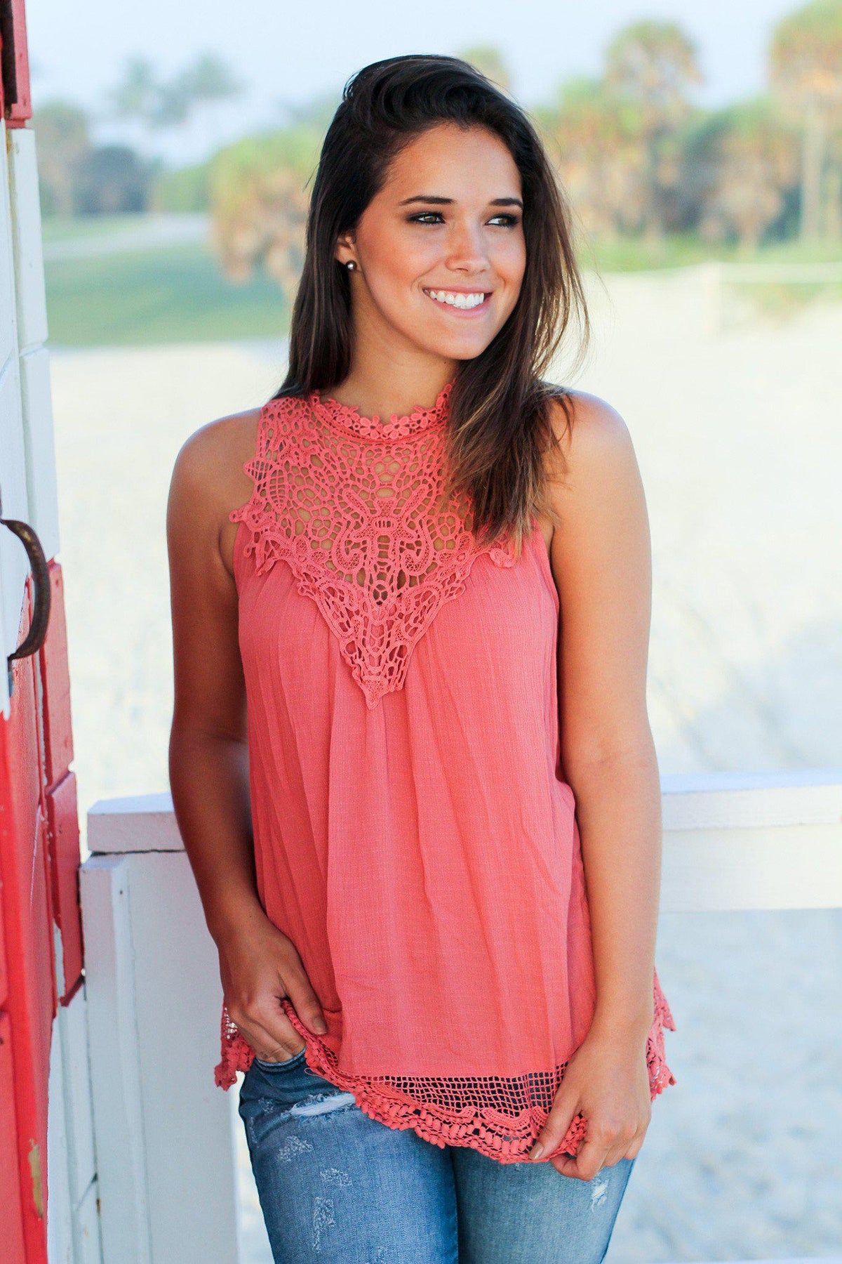Marsala Crochet Top | Cute Tops – Saved by the Dress